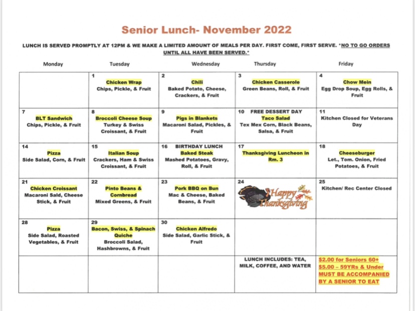Senior Citizens – Community Center | City of South Charleston