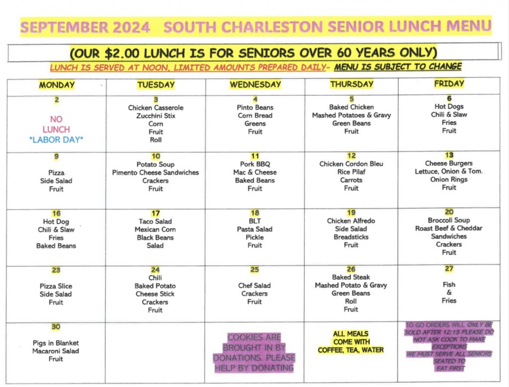 Senior Citizens – Community Center | City of South Charleston
